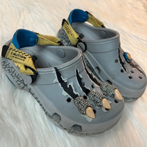 Jurassic World | Shoes | Dinosaur Blue Crocs Boys Size 2 | Poshmark